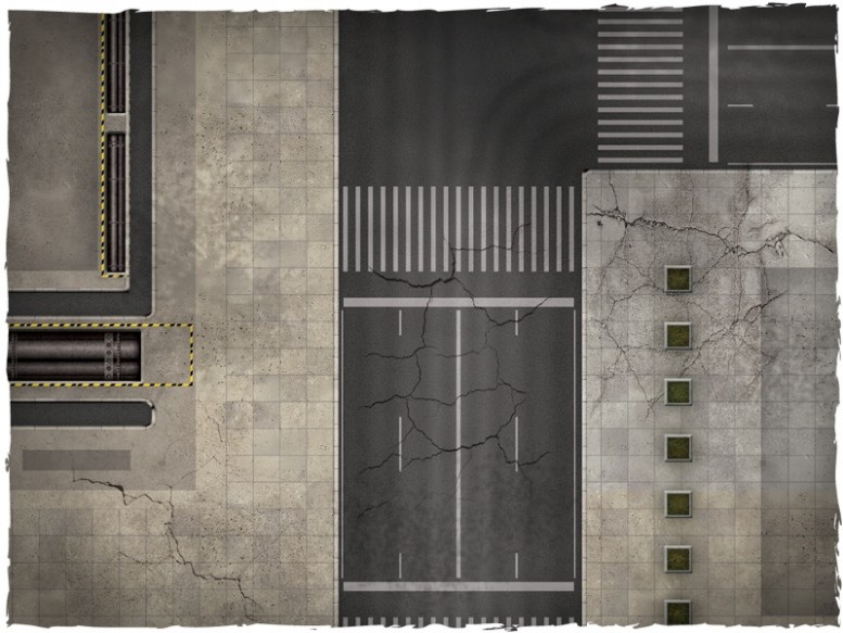 Game mat - Cityscape #2 | DeepCut Studio
