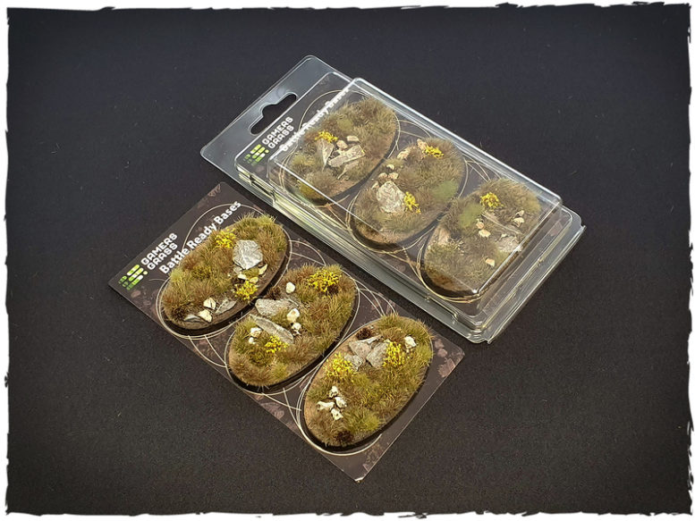 Battle ready bases - Highland, 75 mm, oval, x3 | DeepCut Studio
