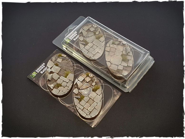 Battle ready bases - Temple, 90 mm, oval, x2 | DeepCut Studio
