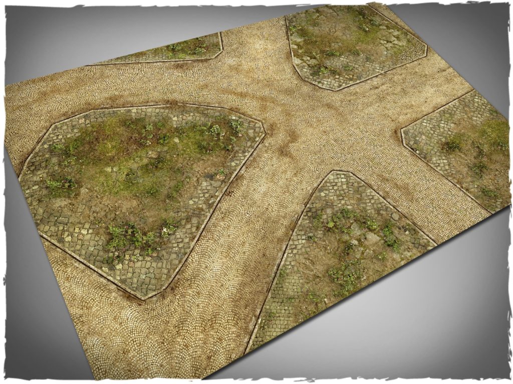 Game mat - Cobblestone Streets v2 | DeepCut Studio