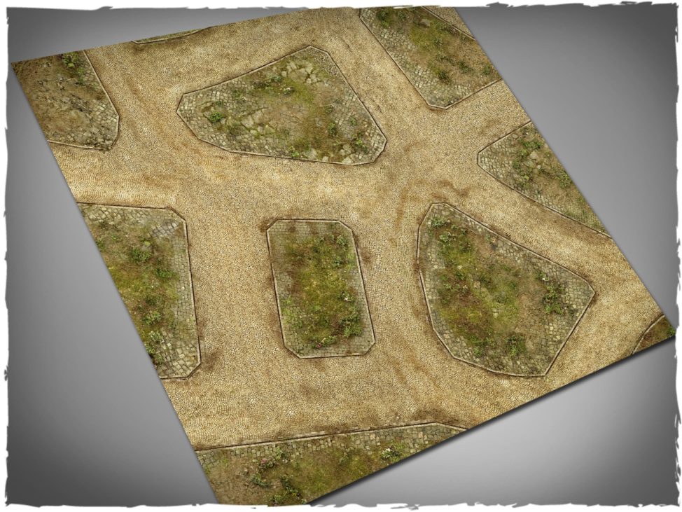 Game mat - Cobblestone Streets v2 | DeepCut Studio
