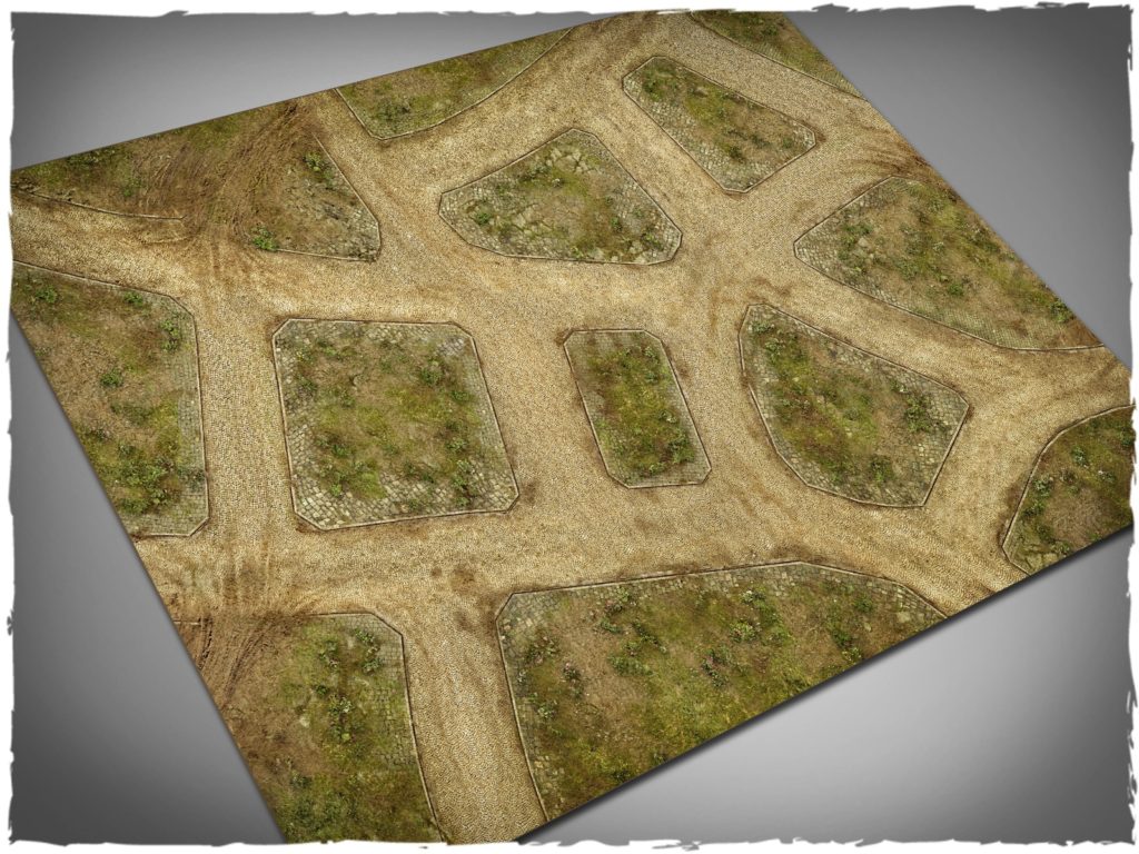 Game mat - Cobblestone Streets v2 | DeepCut Studio