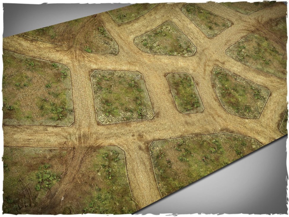 Game mat - Cobblestone Streets v2 | DeepCut Studio