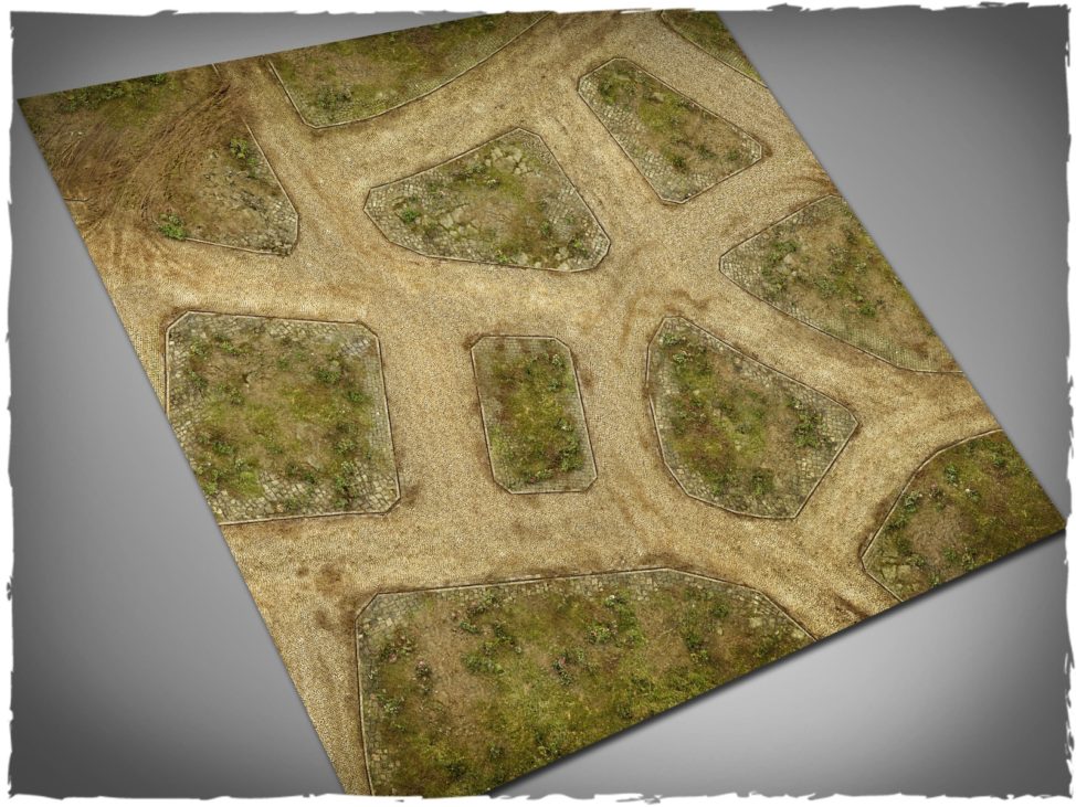 Game mat - Cobblestone Streets v2 | DeepCut Studio