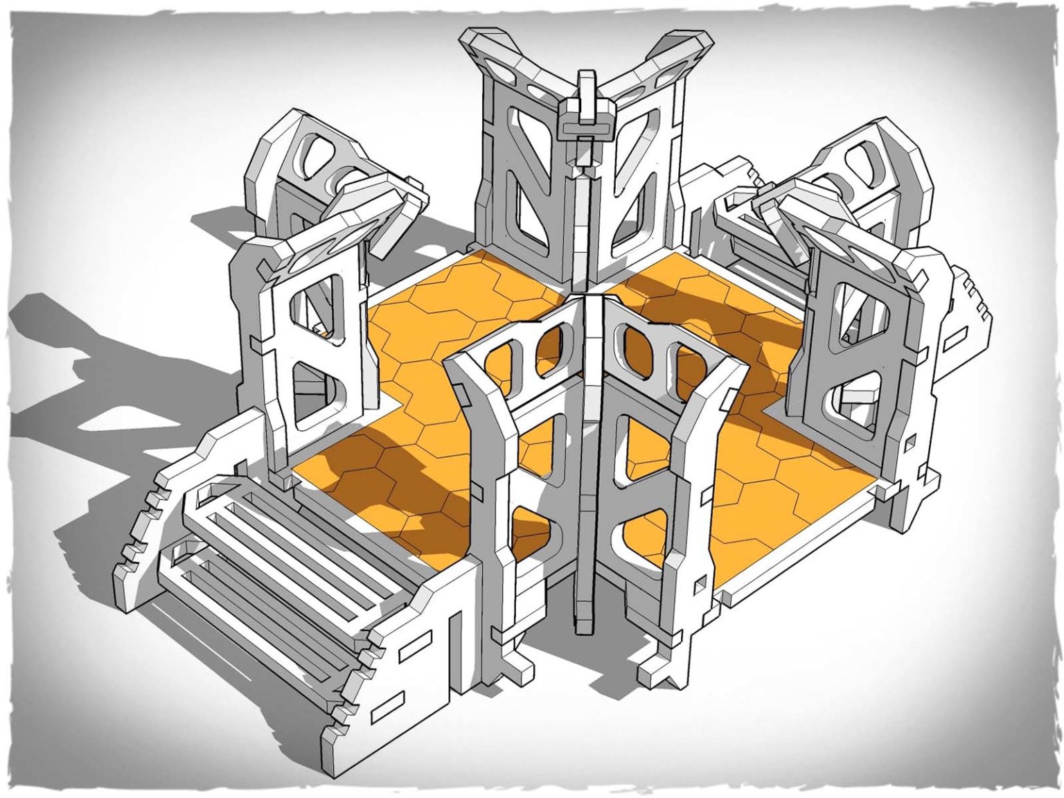 Modular bridge - cross section module | DeepCut Studio