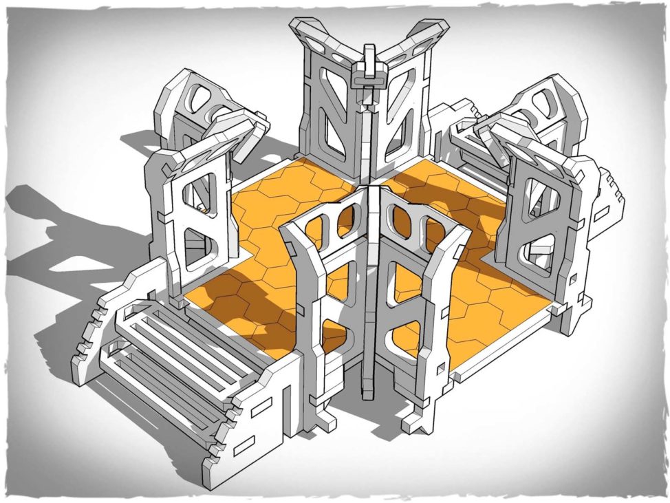 Modular bridge - cross section module | DeepCut Studio