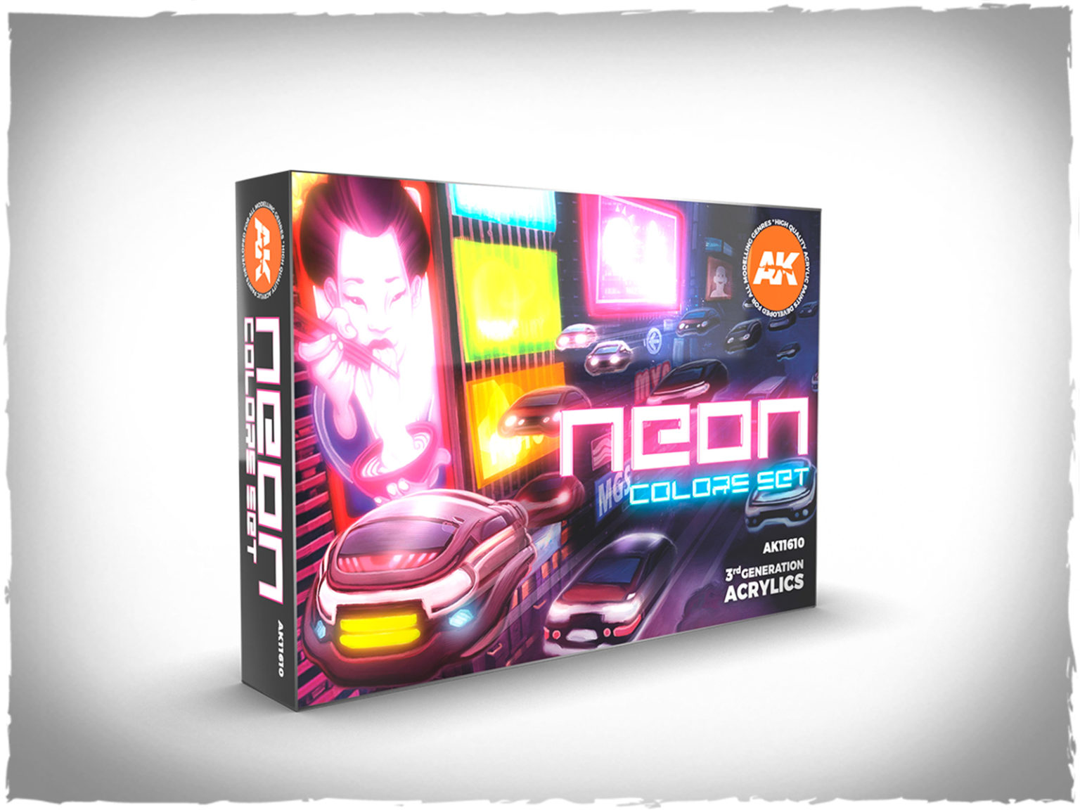 AK colors 3rd gen - AK11610 - Neon Colors Set | DeepCut Studio