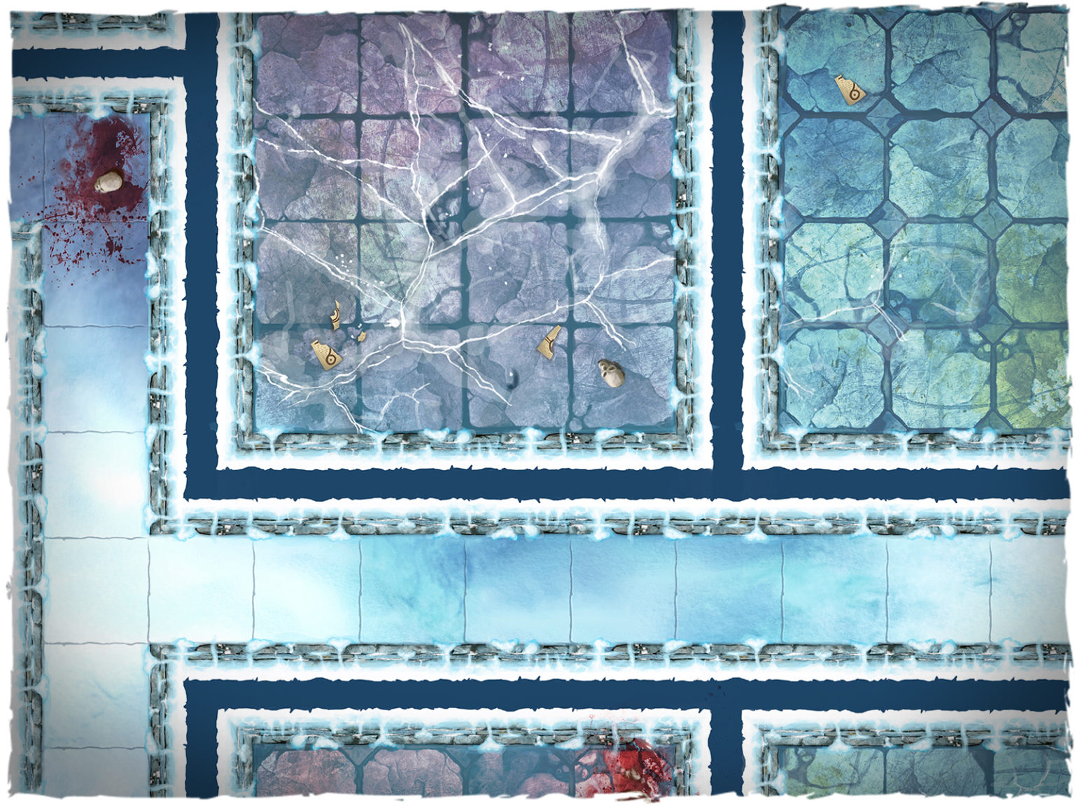 Game mat - Heroquest Frozen Horror alternate | DeepCut Studio