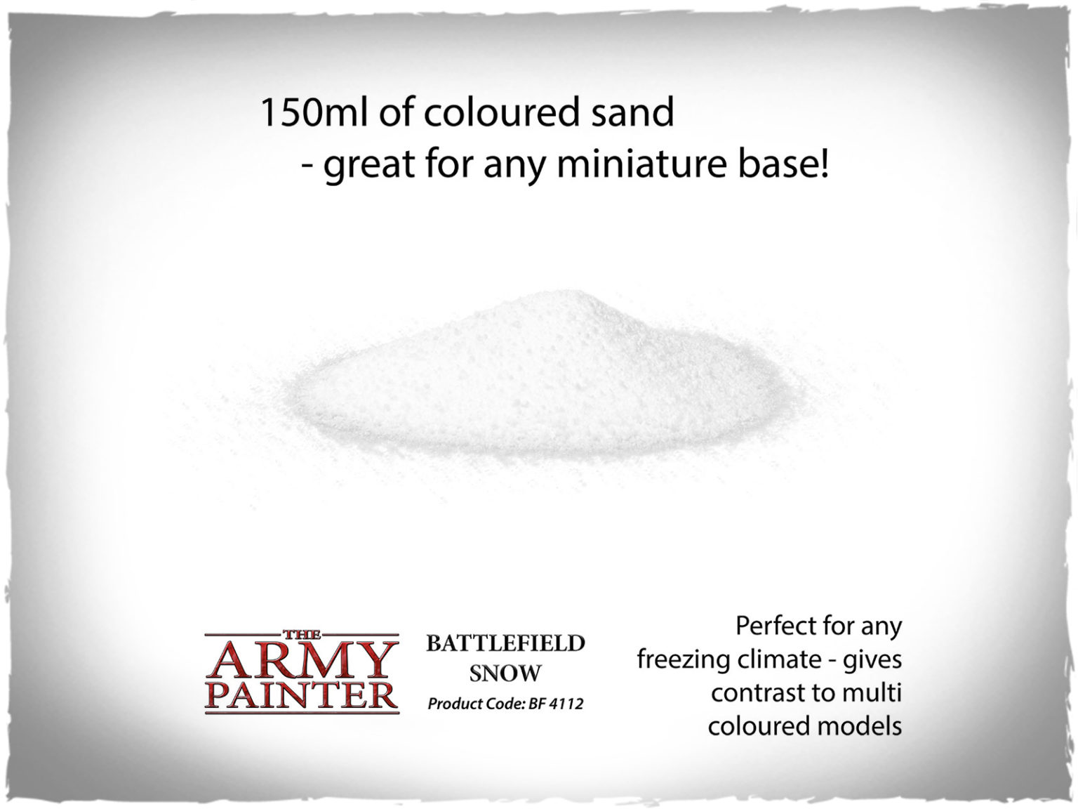 Army Painter Basing - BF4112 Battlefield Snow | DeepCut Studio